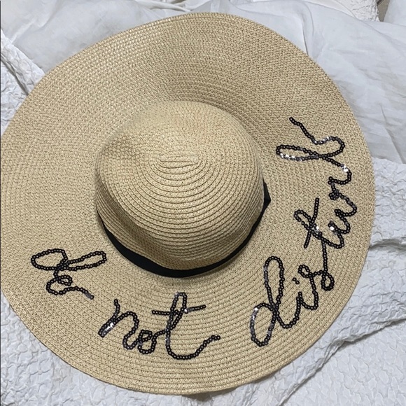 Accessories | Do Not Disturb Straw Pool Hat | Poshmark